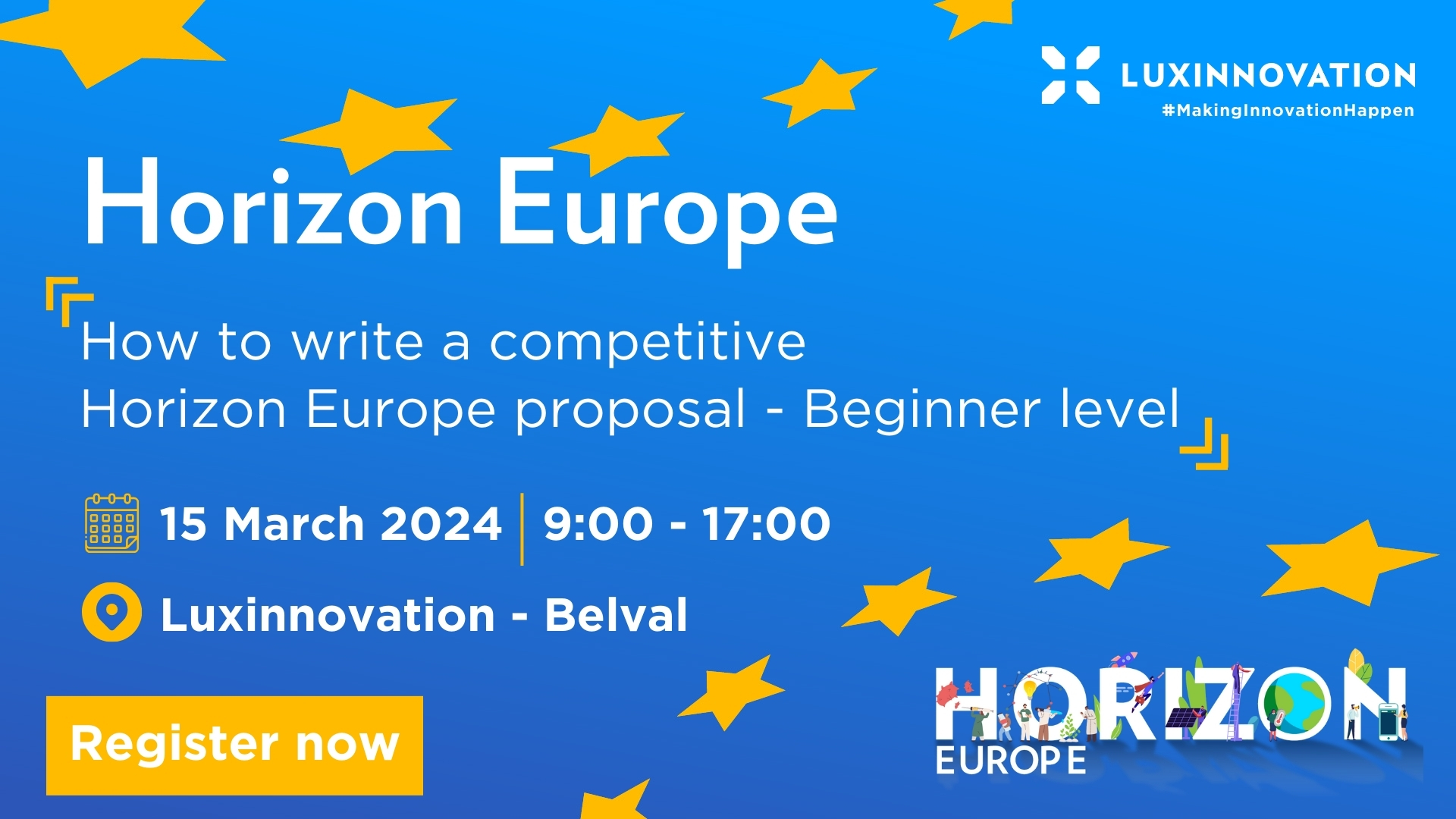 How to write a competitive Horizon Europe proposal - Beginner level