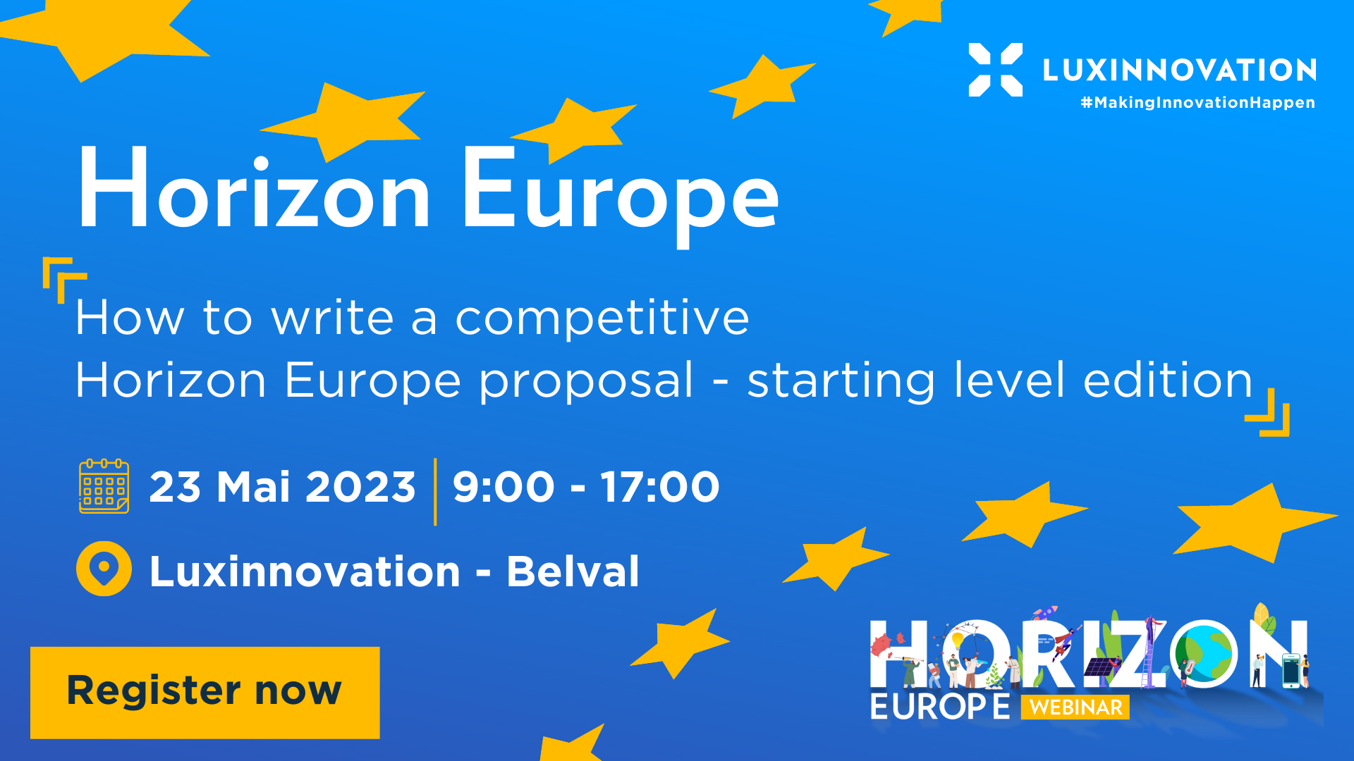 How to write a competitive Horizon Europe proposal – starting level edition